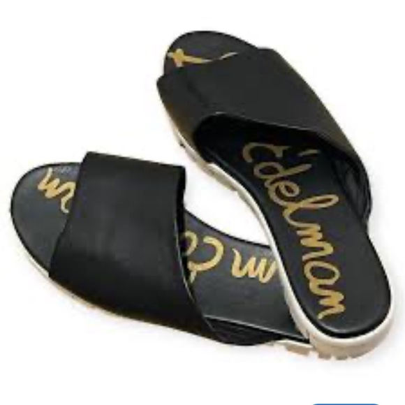 Sam Edelman | Shoes | Sam Edelman Black Slide Sandals | Poshmark
